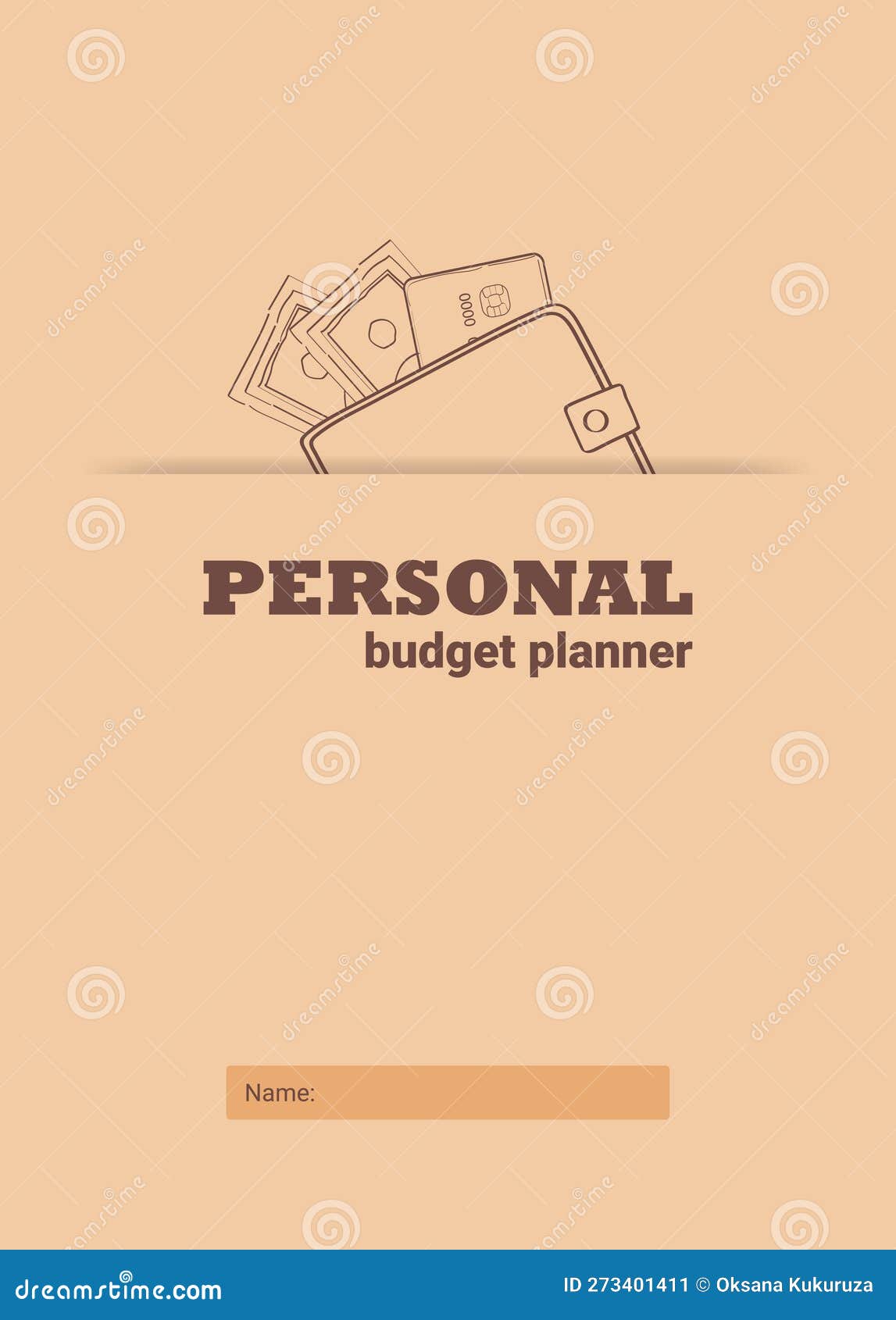 Personal Monthly Budget Planner Cartoon Vector | CartoonDealer.com ...