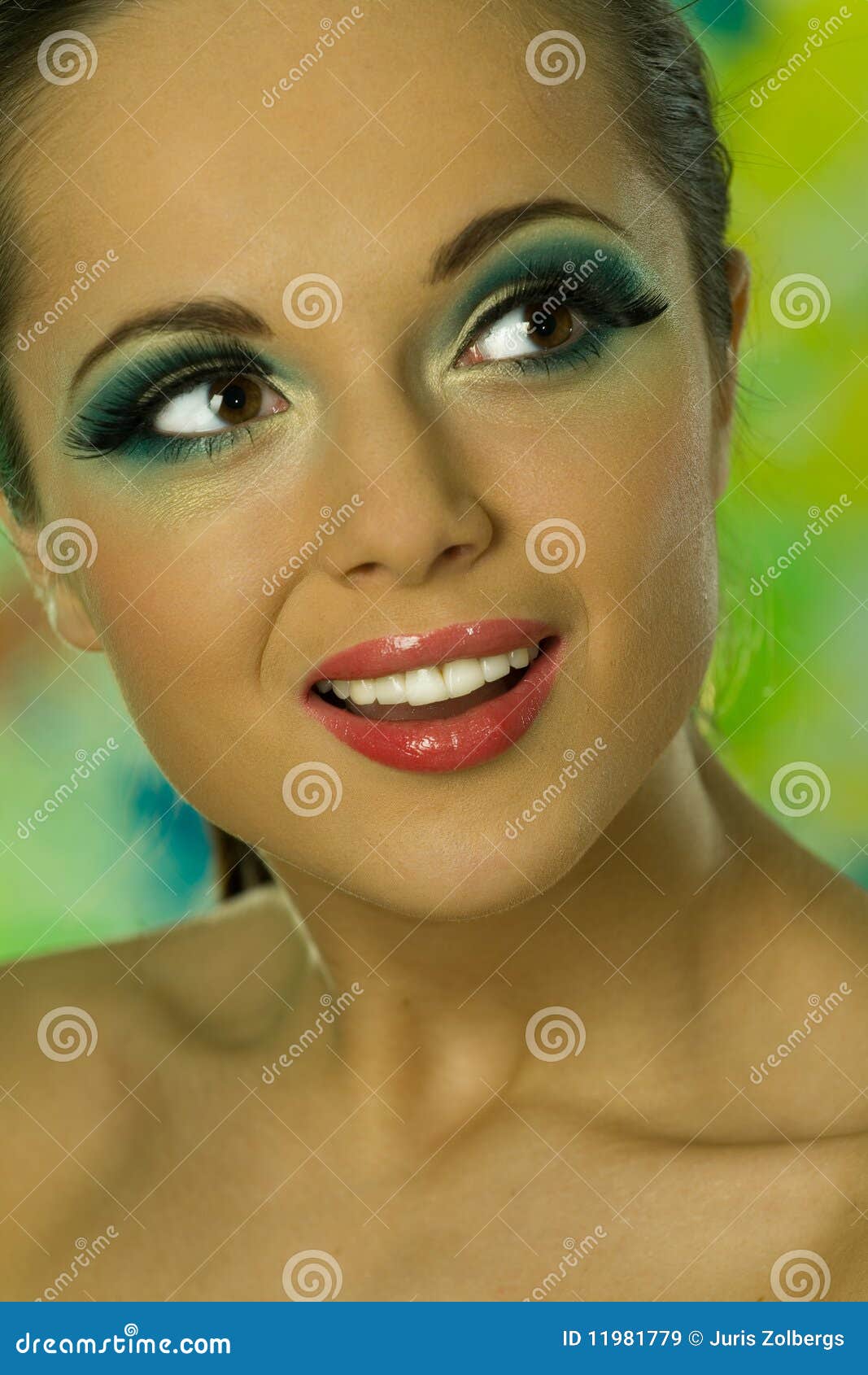 Cover Portrait of Beautiful Model Stock Image - Image of artificial ...