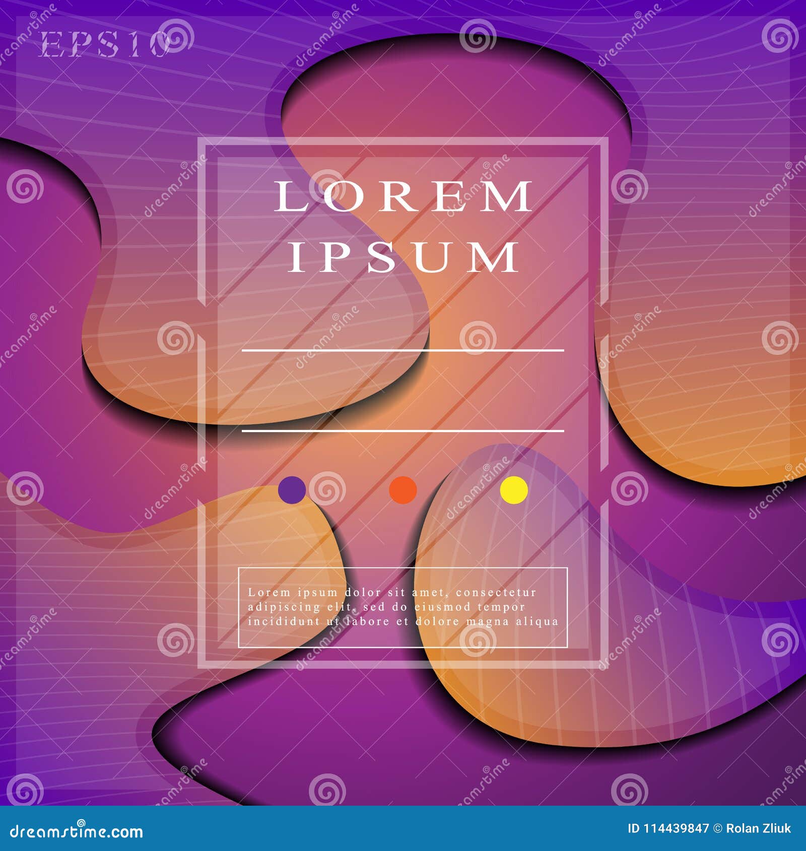 Cover Presentation with Abstract Line Stock Vector - Illustration of ...