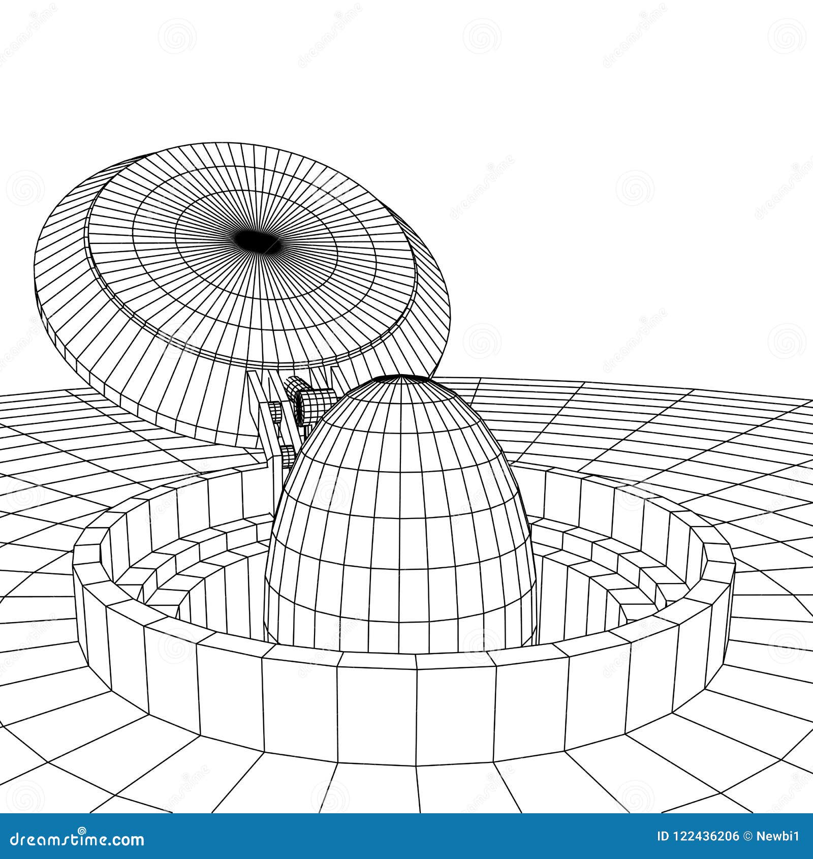 Cover rocket silo stock vector. Illustration of mesh - 122436206