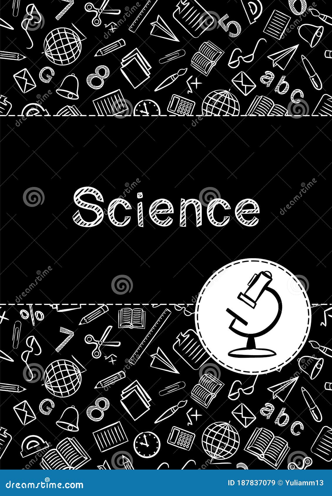 Cover for a School Notebook or Science Textbook Stock Vector ...