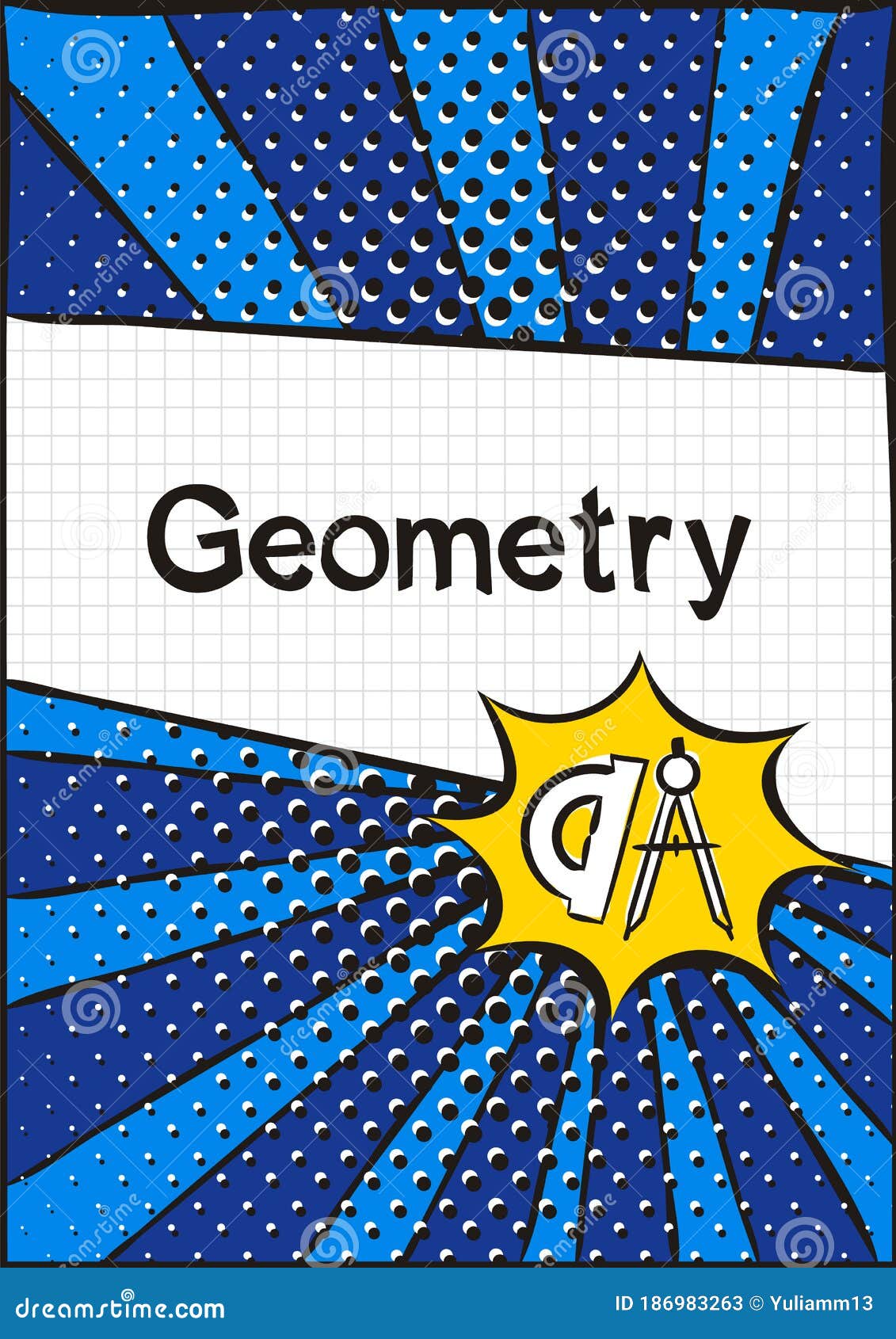 Cover for a School Notebook or Textbook on Geometry Stock Vector ...