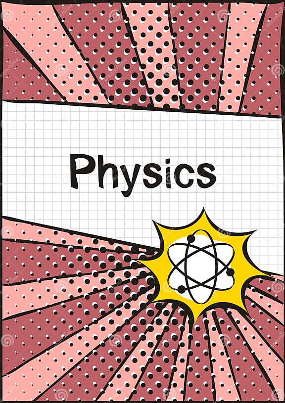 Cover for a School Notebook or Textbook on Physics Stock Vector ...