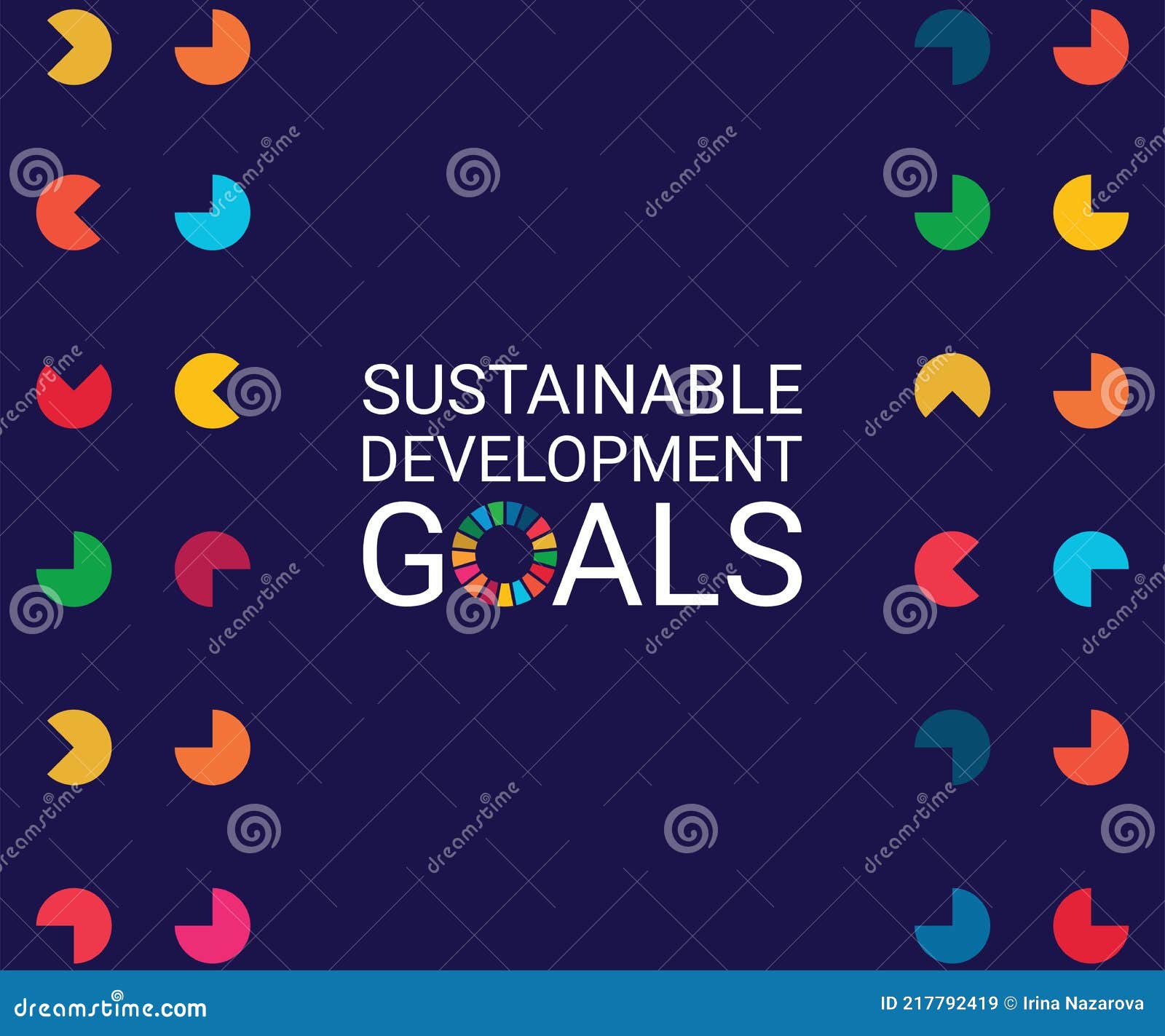 Cover. Sustainable Development Goals Colors Stock Vector - Illustration ...