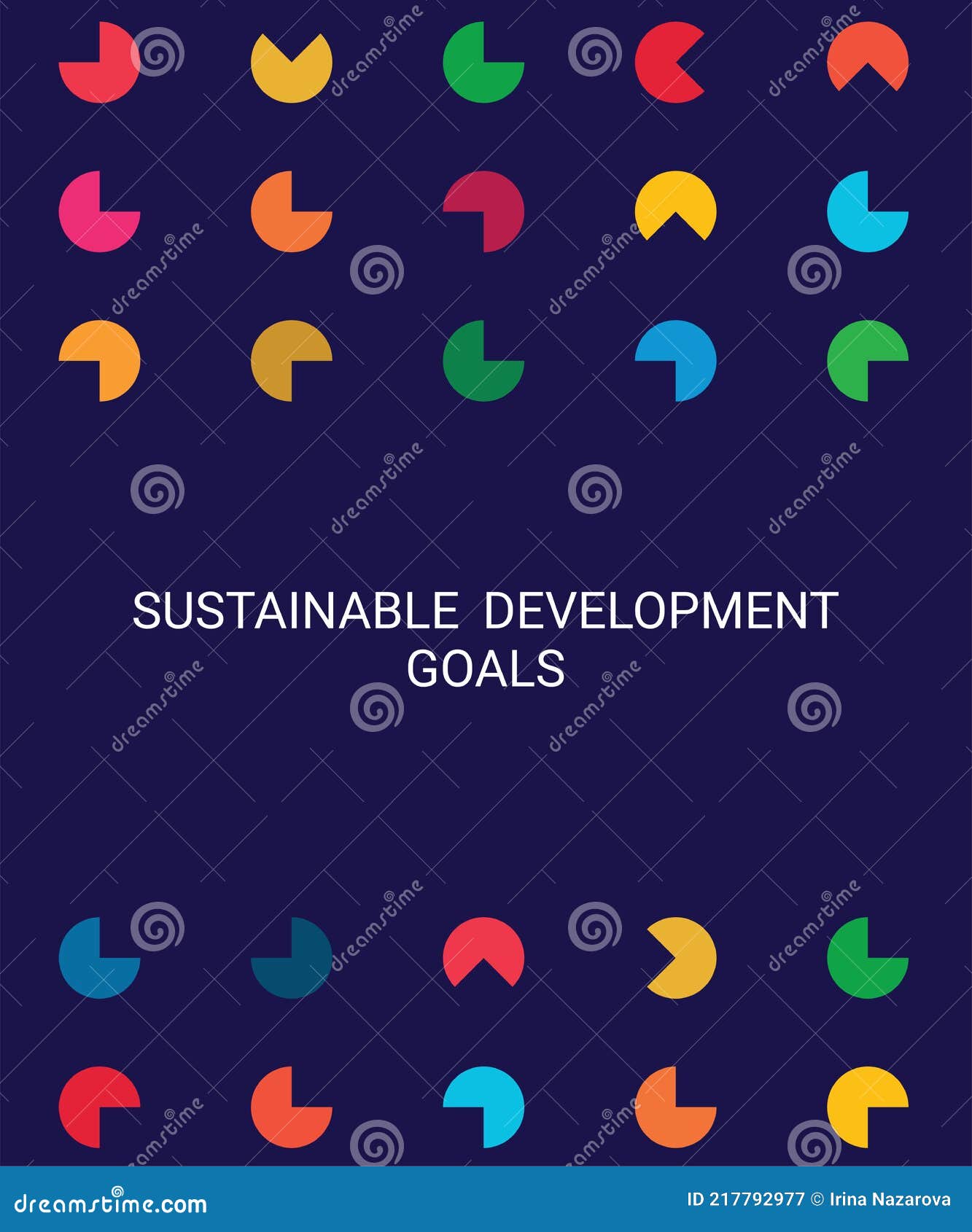 Cover. Sustainable Development Goals Colors Stock Vector - Illustration ...