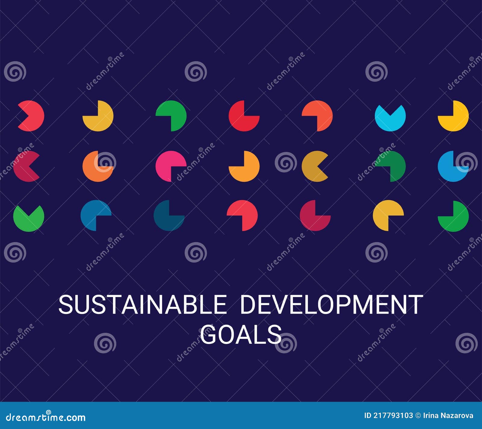 Cover. Sustainable Development Goals Colors Stock Vector - Illustration ...