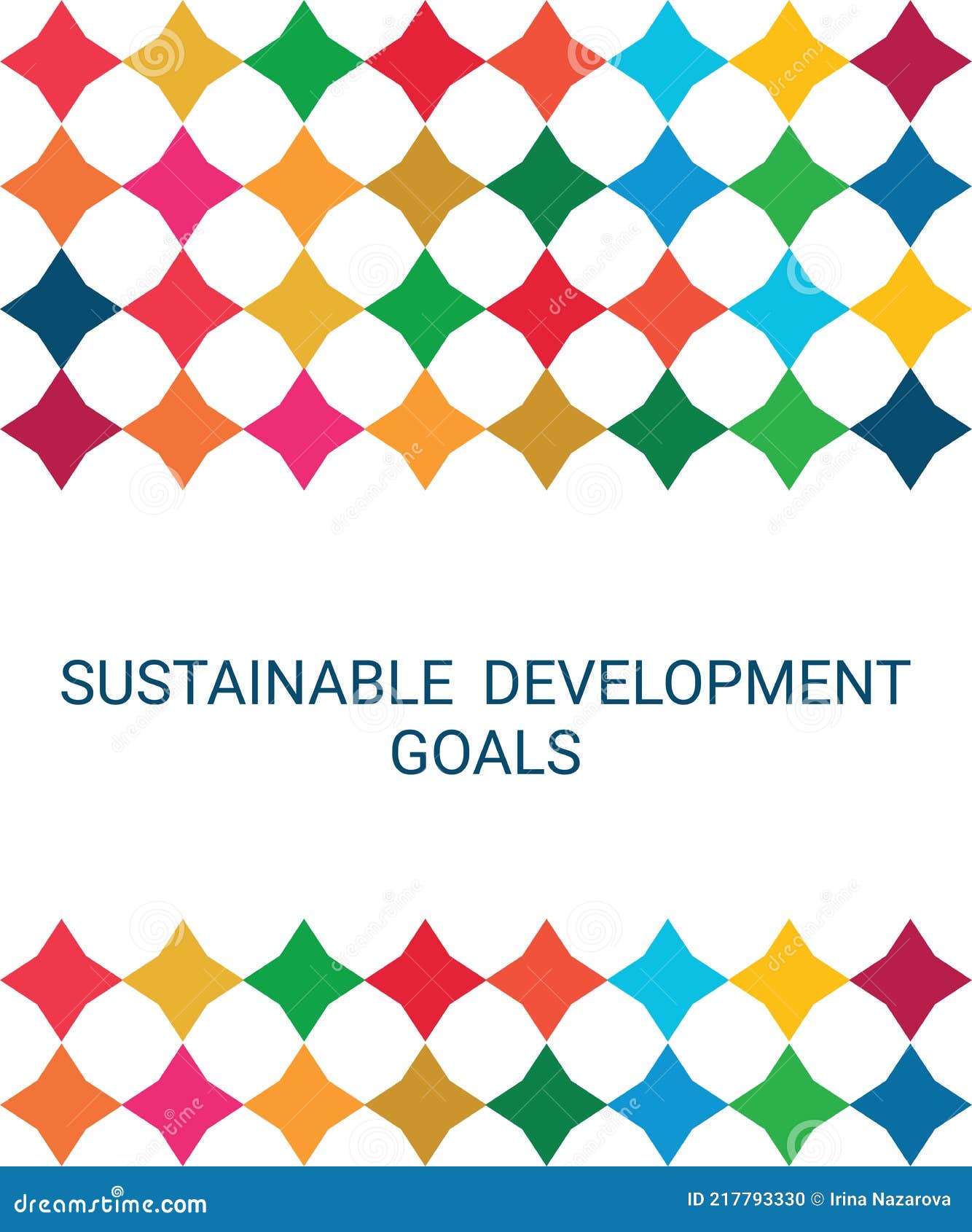 Cover. Sustainable Development Goals Colors Stock Vector - Illustration ...