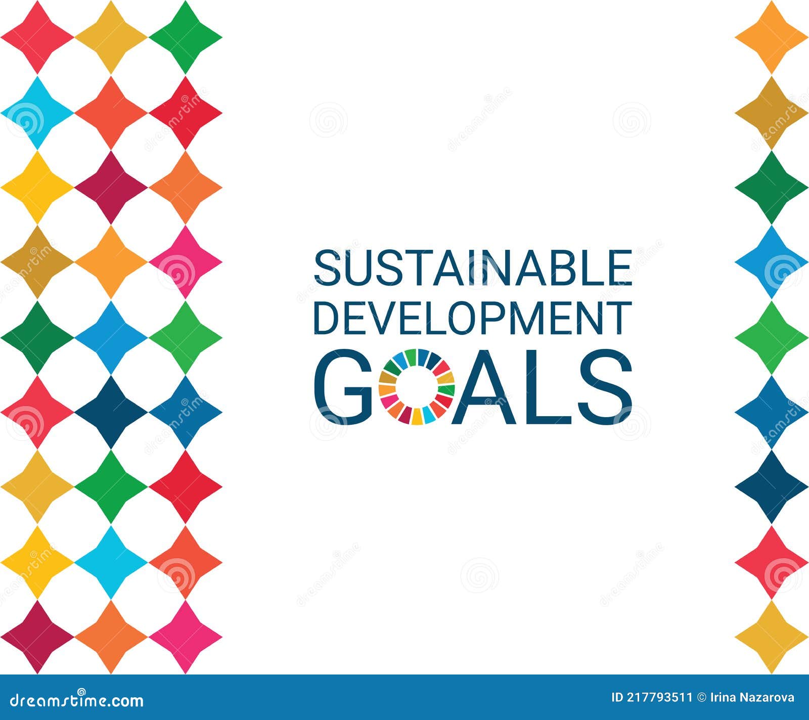 Cover. Sustainable Development Goals Colors. Vector Illustration ...