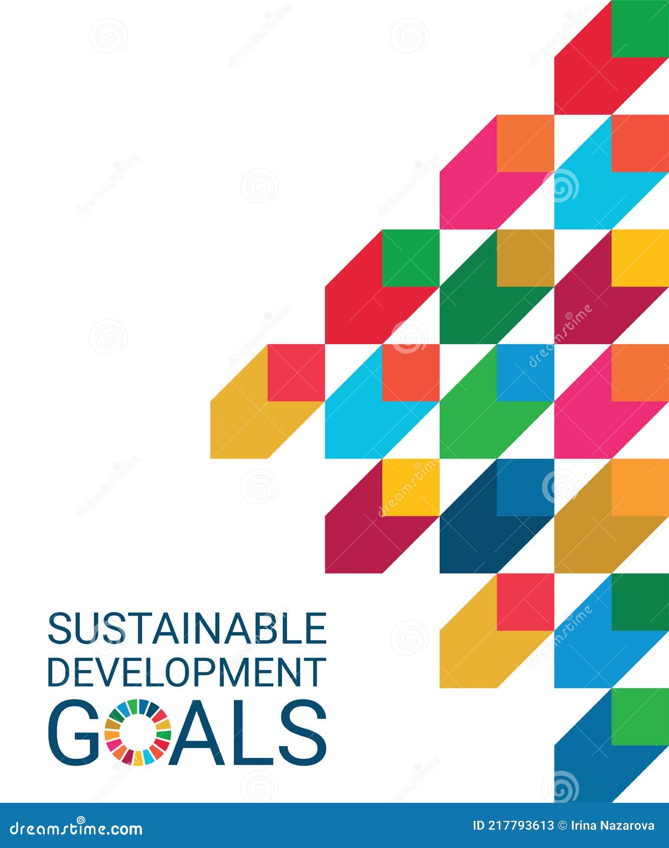 Cover. Sustainable Development Goals Colors Stock Vector - Illustration ...