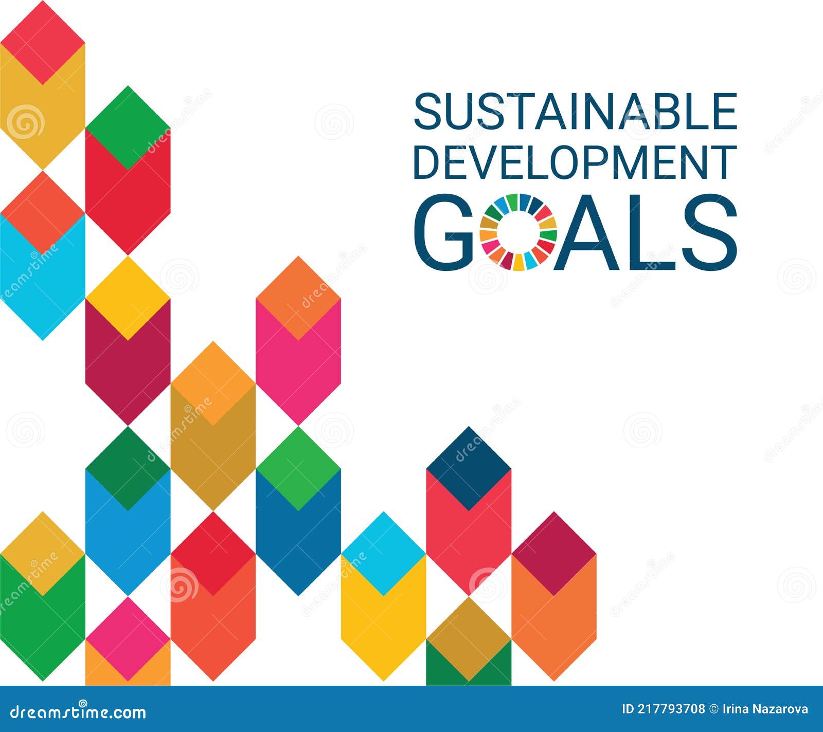 Cover. Sustainable Development Goals Colors Stock Vector - Illustration ...
