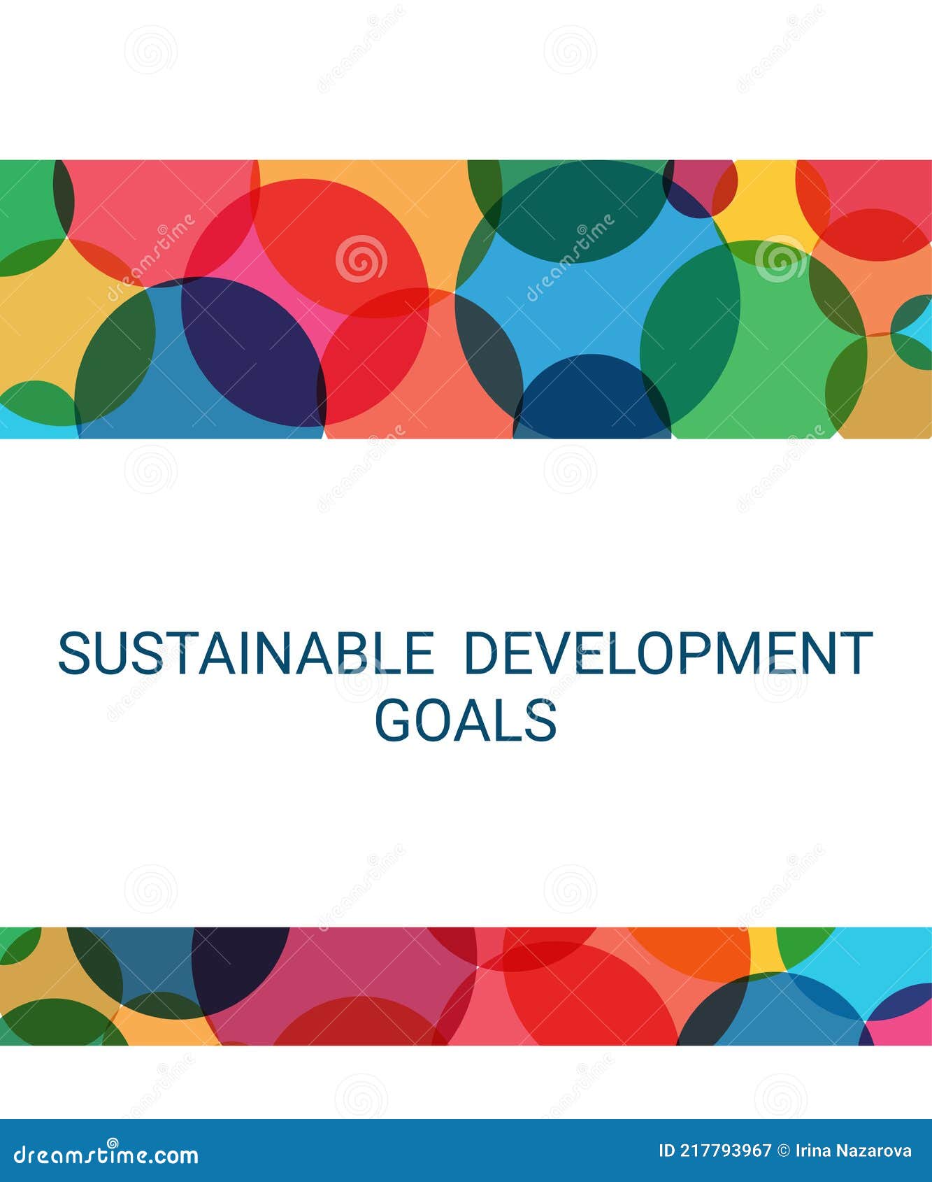 Cover. Sustainable Development Goals Colors Stock Vector - Illustration ...