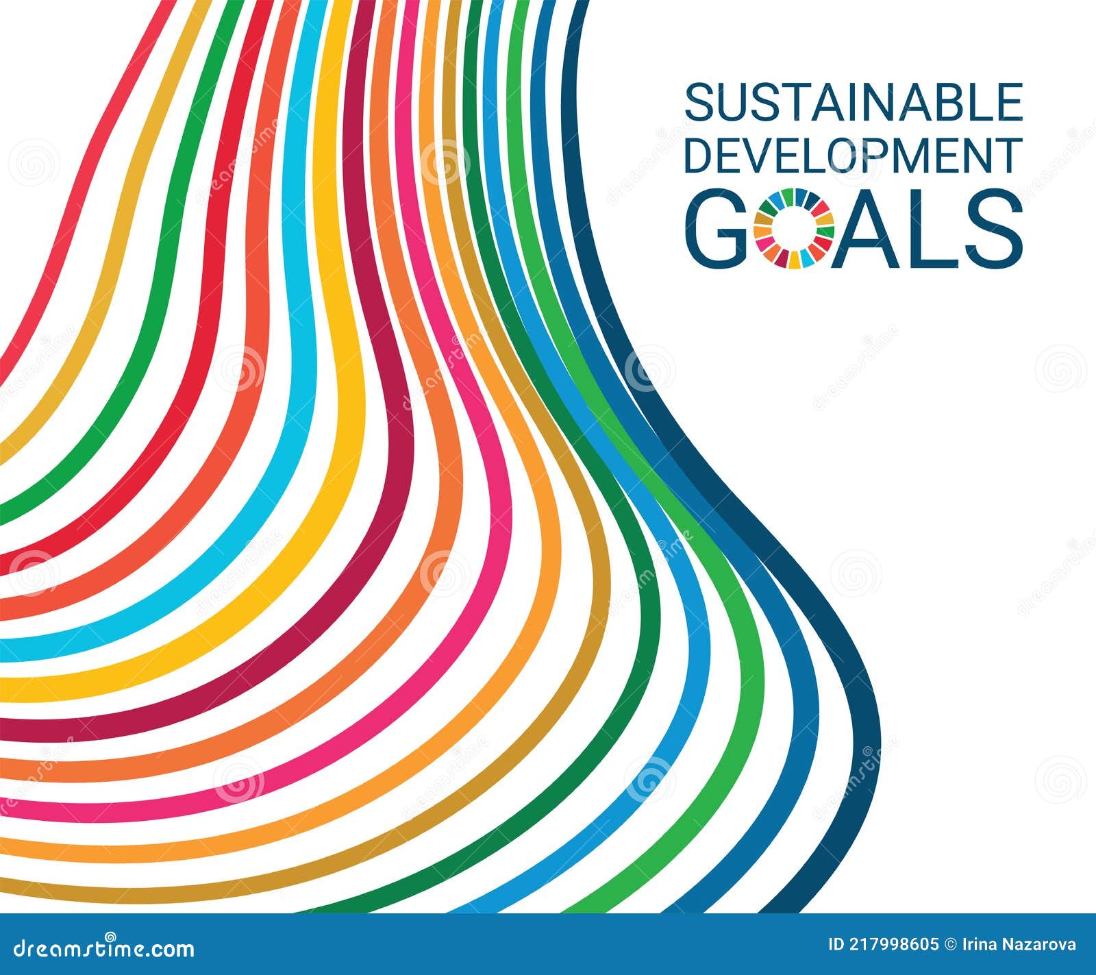 Cover. Sustainable Development Goals Colors Stock Vector - Illustration ...