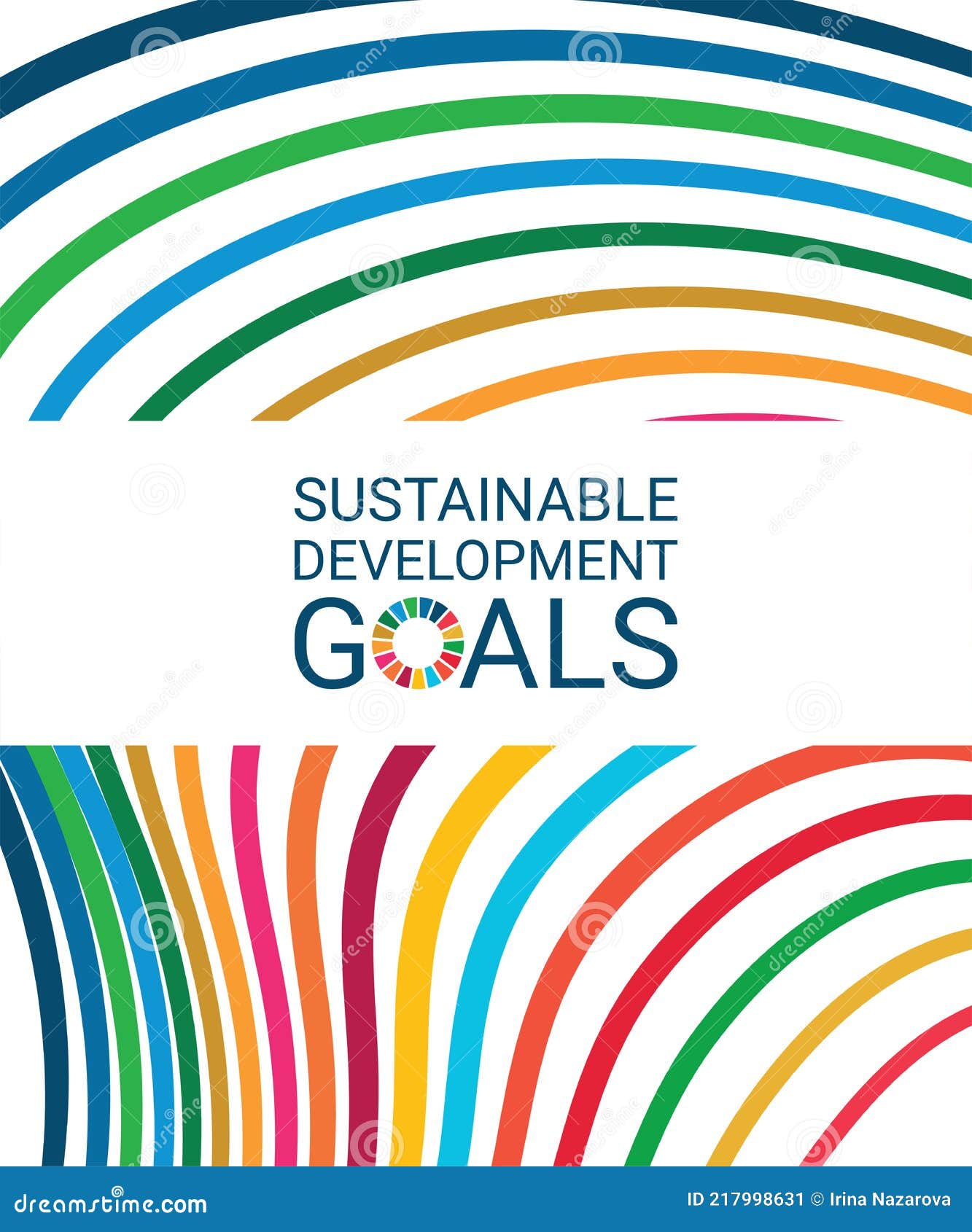 Cover. Sustainable Development Goals Colors Stock Vector - Illustration ...