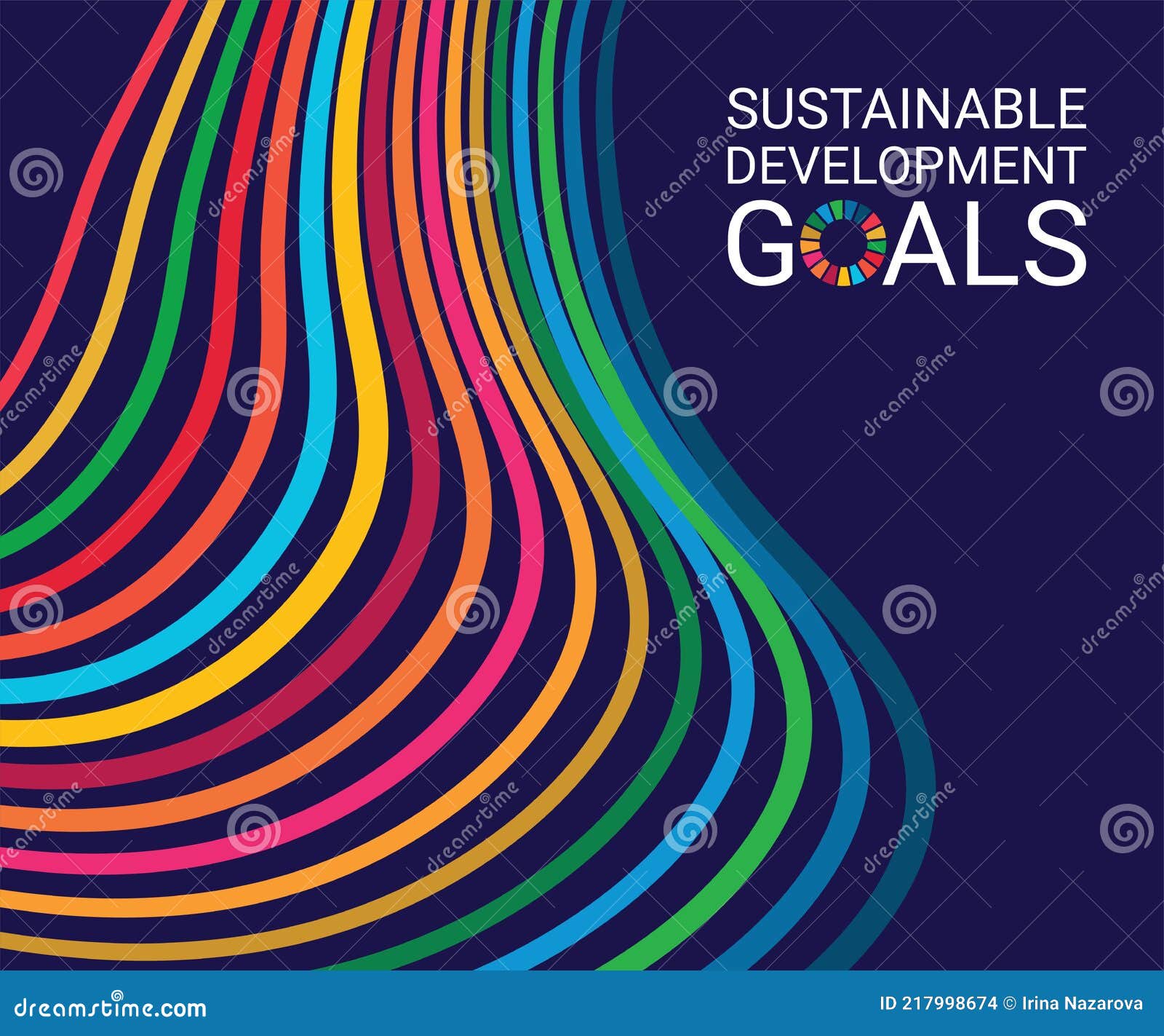 Cover. Sustainable Development Goals Colors Stock Vector - Illustration ...