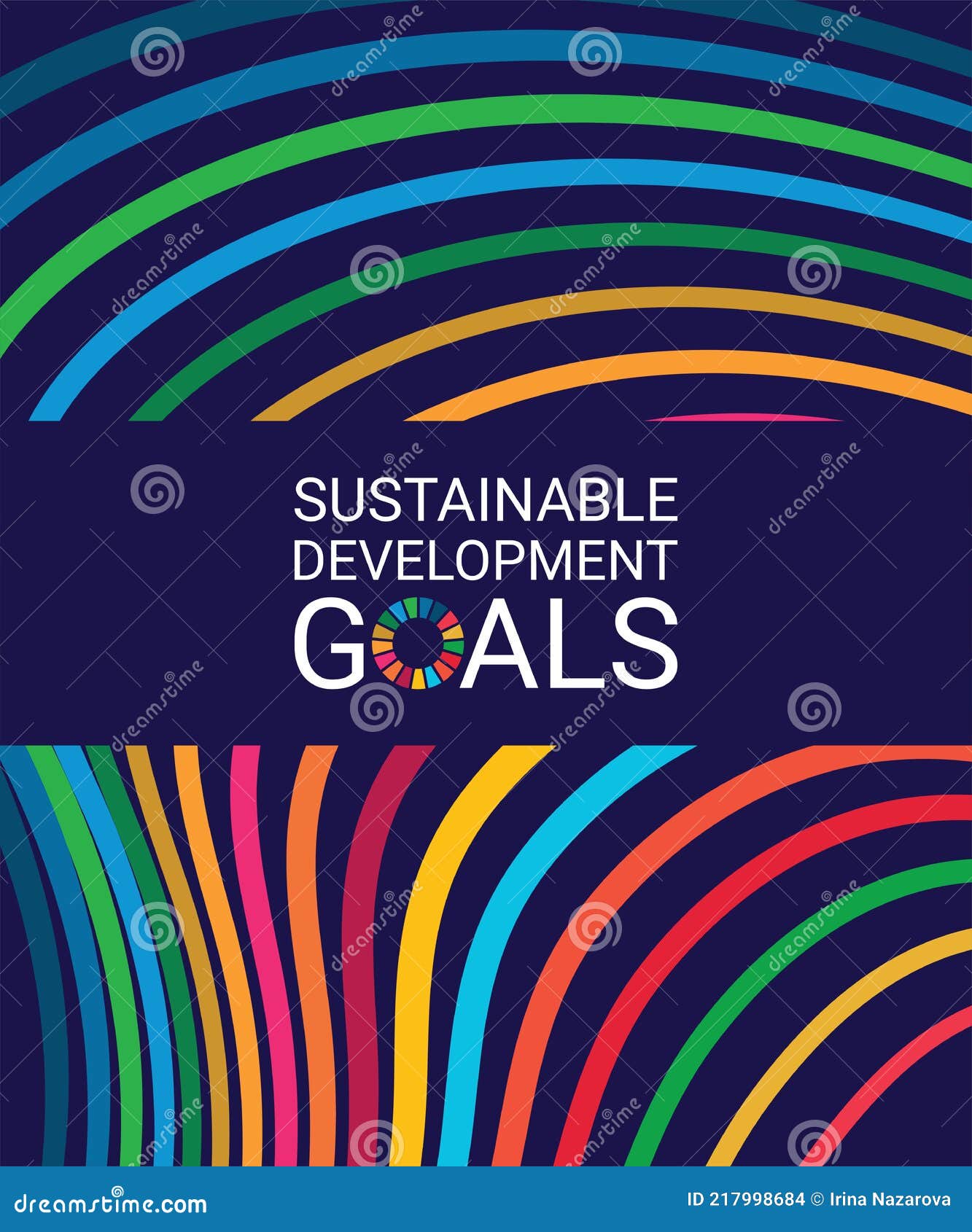 Cover. Sustainable Development Goals Colors Stock Vector - Illustration ...