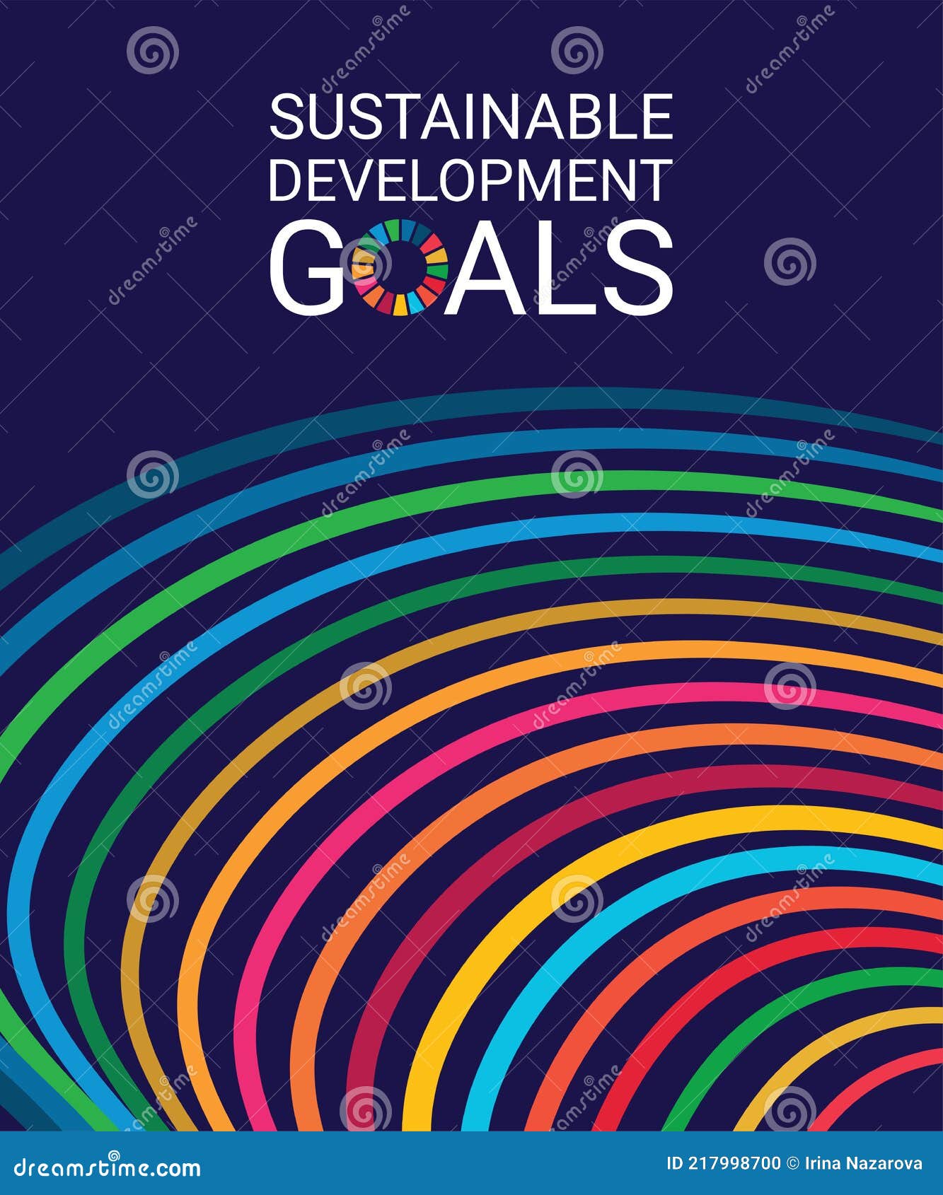 Cover. Sustainable Development Goals Colors Stock Vector - Illustration ...