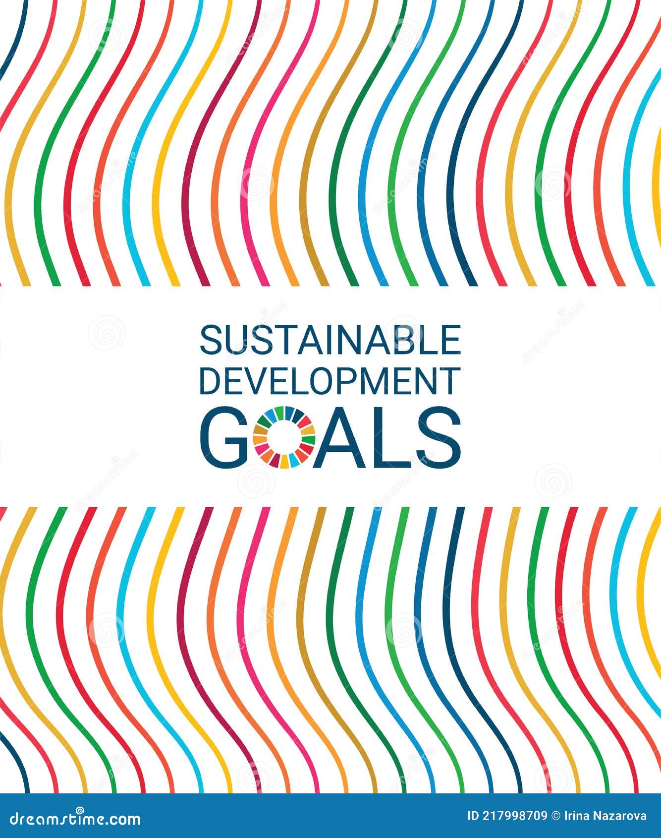 Cover. Sustainable Development Goals Colors Stock Vector - Illustration ...