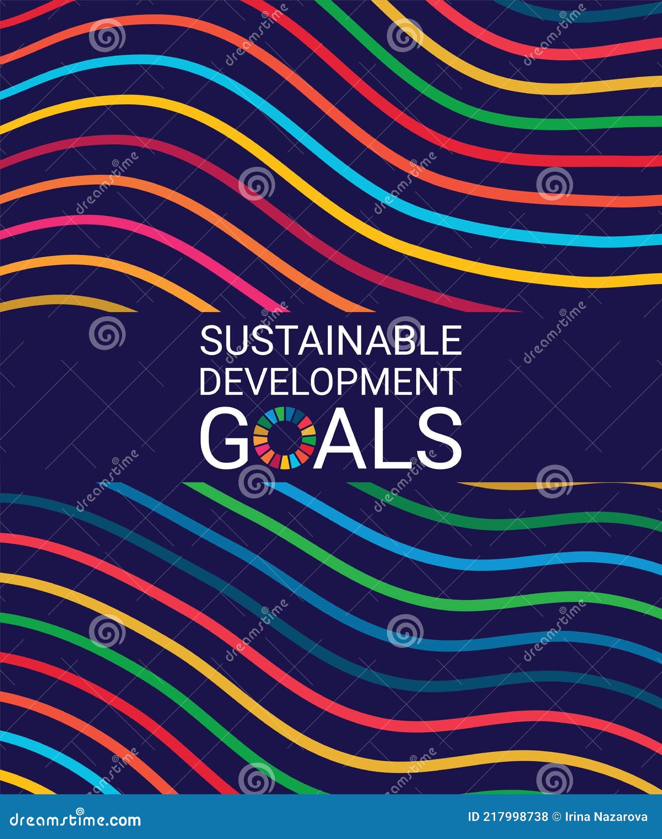 Cover. Sustainable Development Goals Colors Stock Vector - Illustration ...