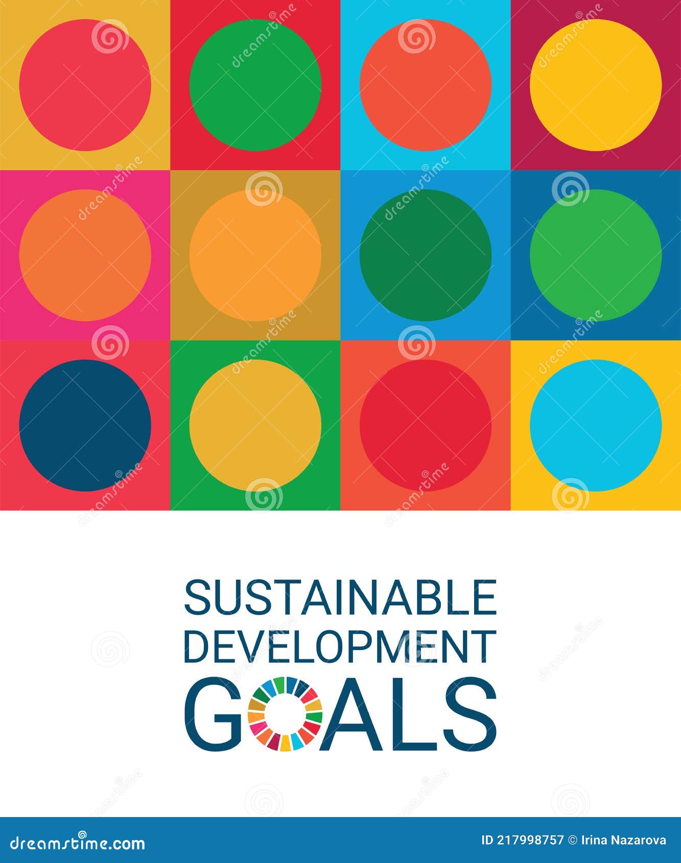 Cover. Sustainable Development Goals Colors Stock Vector - Illustration ...