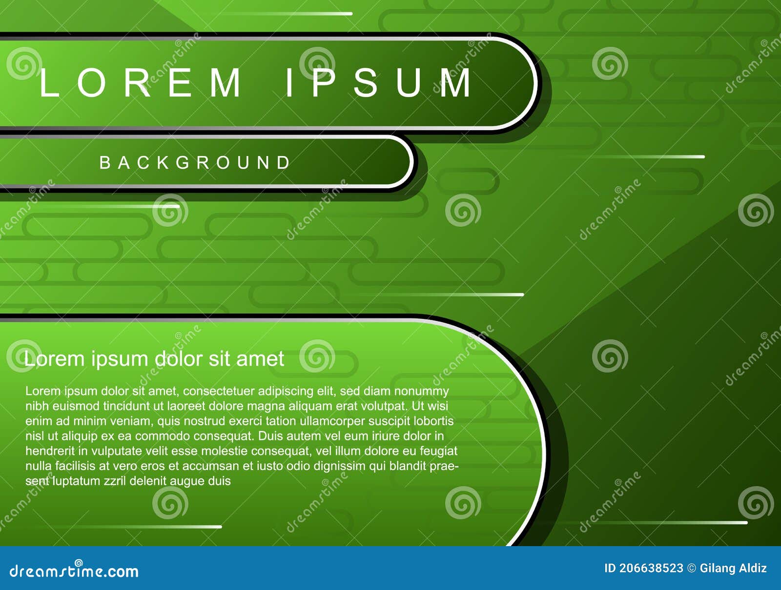 Cover Template Green Background Vector Stock Vector - Illustration of ...