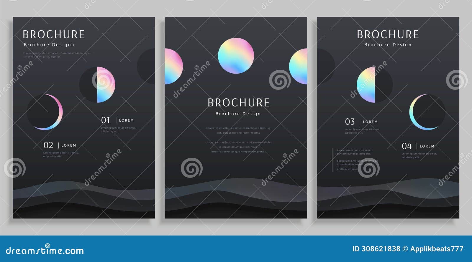 Cover Template in Moon Concept Stock Vector - Illustration of creative ...