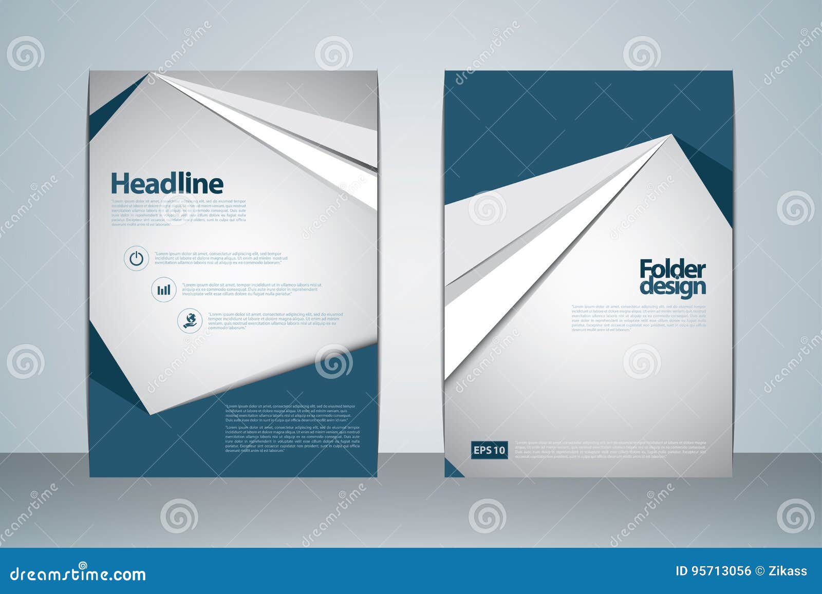 2017 A4 Cover Template. stock vector. Illustration of infographic ...