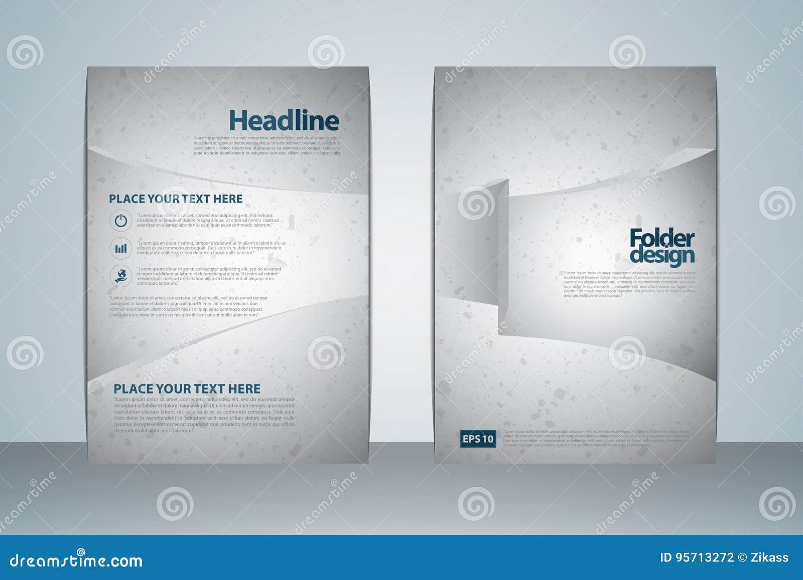 2017 A4 Cover Template. stock illustration. Illustration of ticket ...