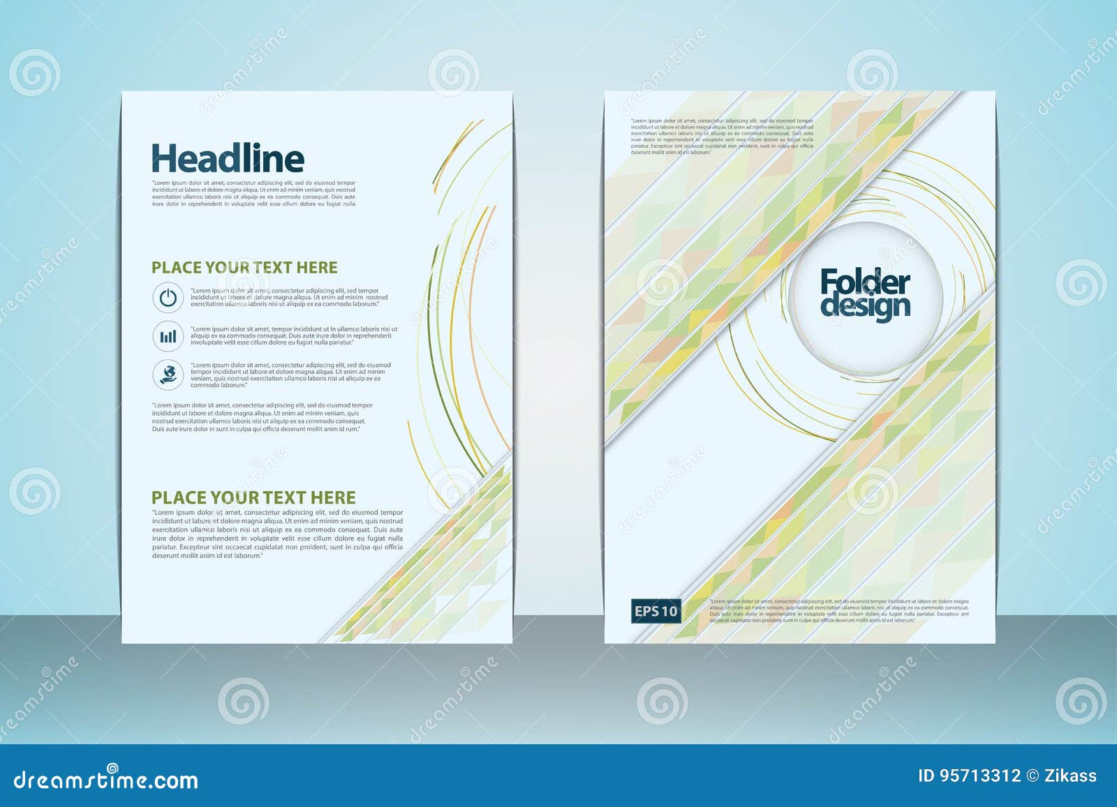 2017 A4 Cover Template. stock vector. Illustration of layout - 95713312