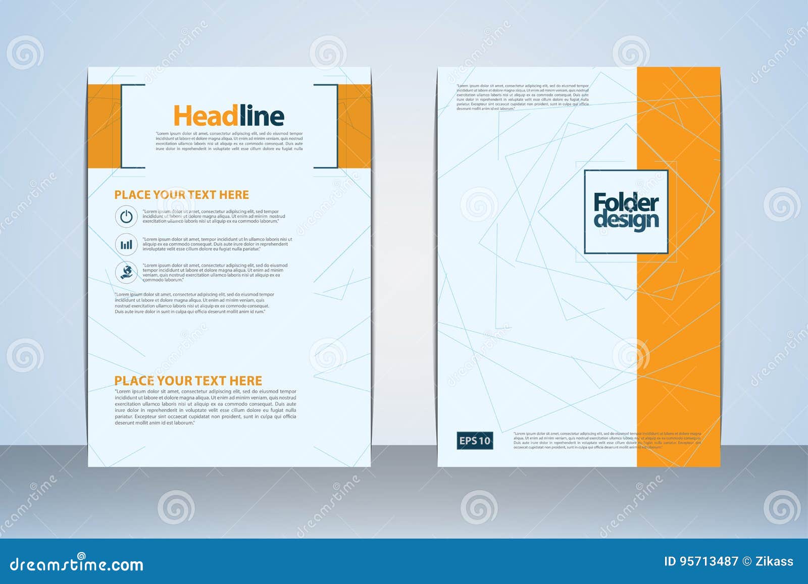 2017 A4 Cover Template. stock illustration. Illustration of sketch ...