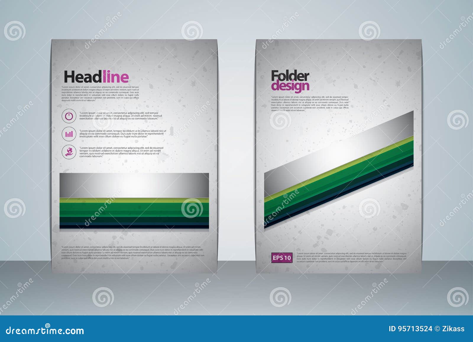 2017 A4 Cover Template. stock vector. Illustration of folder - 95713524