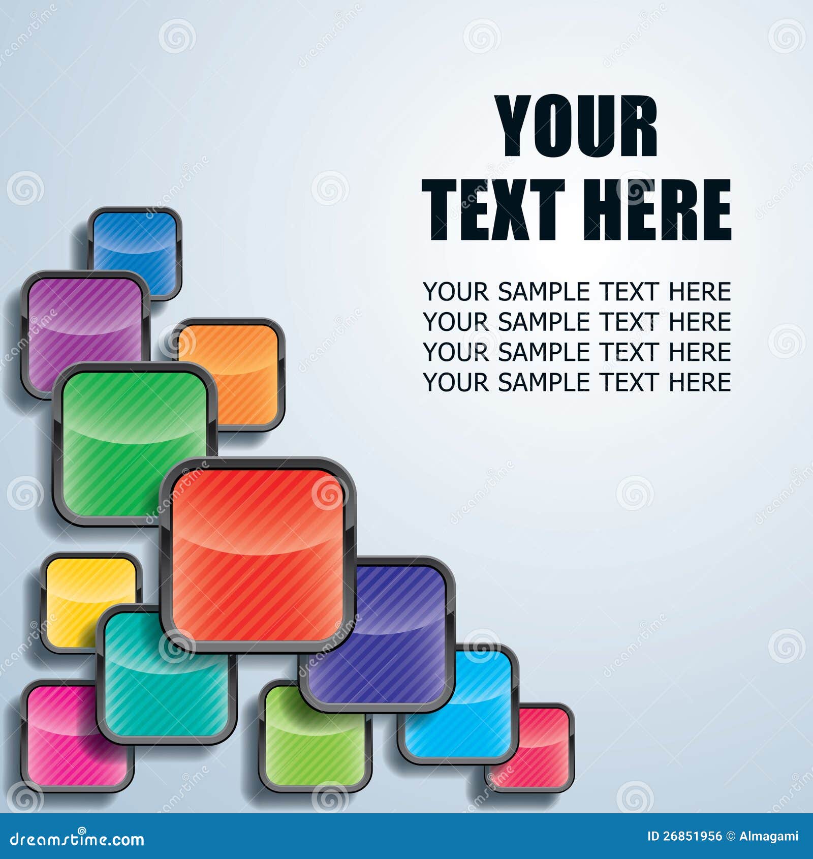 Cover or Title Page Design Background Stock Illustration - Illustration ...