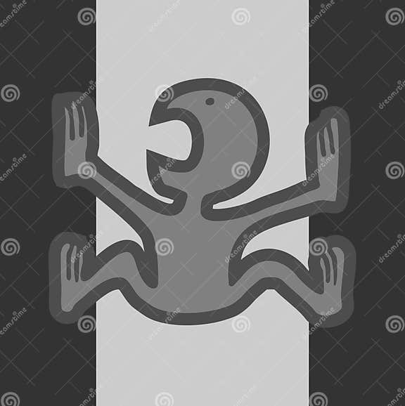 Cover trapped draw stock vector. Illustration of supported - 206277237