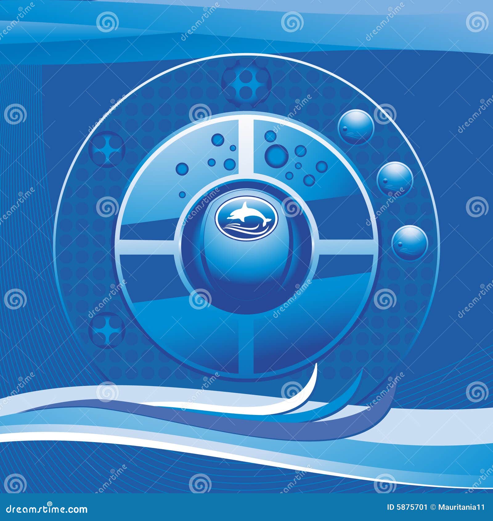 Cover Vector Sea Background Stock Vector - Illustration of creative ...