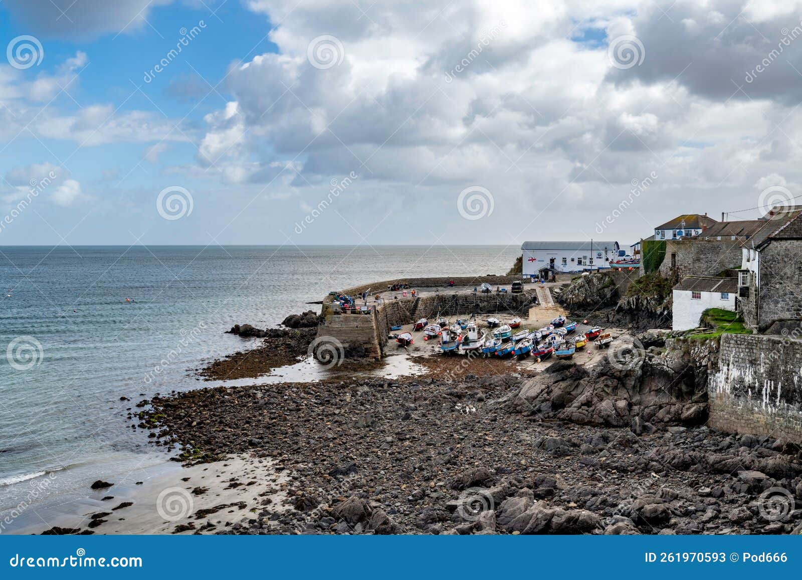 Coverack Located on the Lizard Peninsular Cornwall Editorial Stock ...
