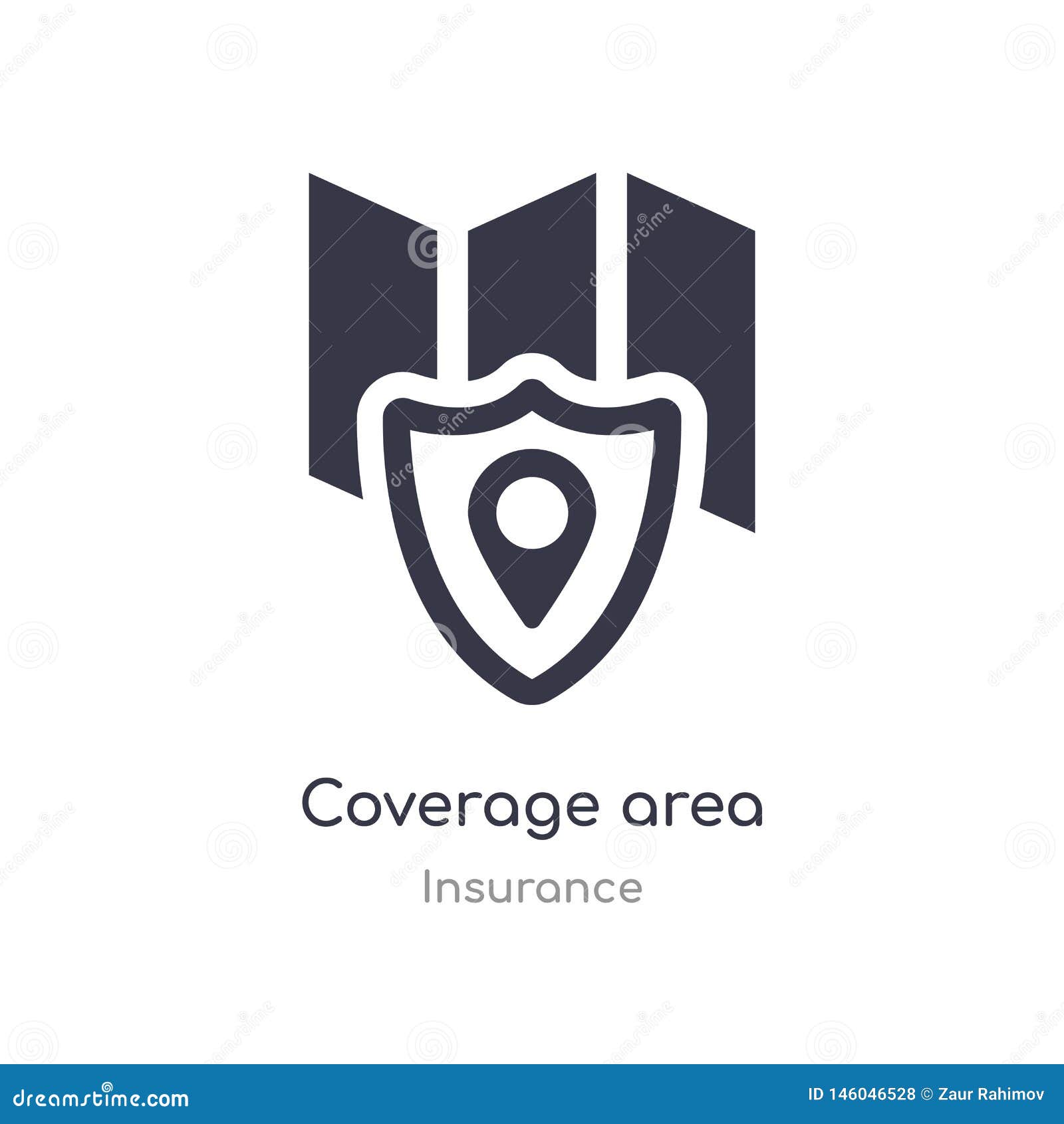 Coverage Area Icon. Isolated Coverage Area Icon Vector Illustration ...