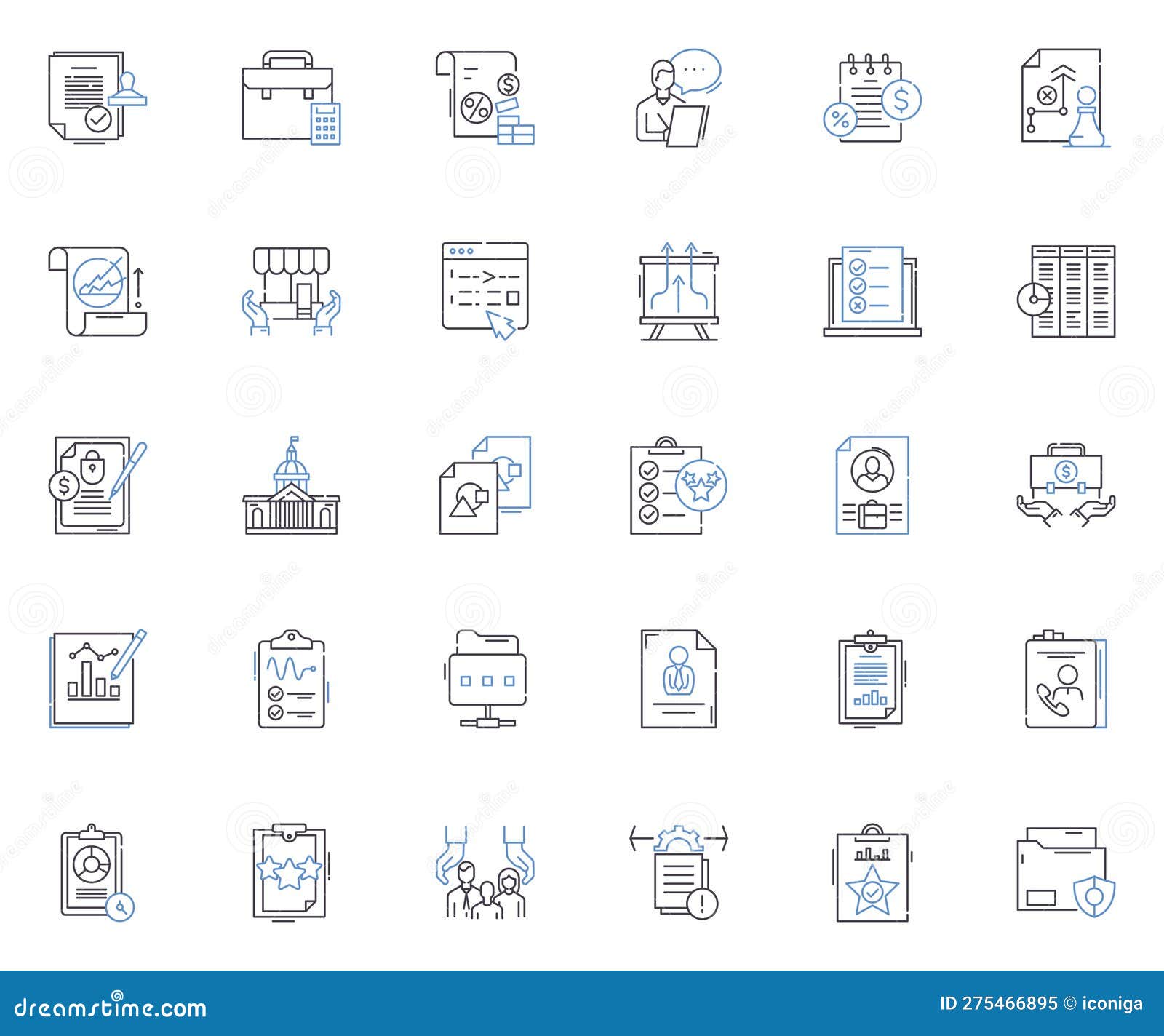Coverage Line Icons Collection. Protection, Insurance, Policy, Plan ...