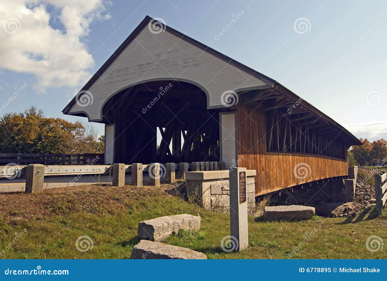 Covered Bridge stock image. Image of covered, bridge, road - 6778895