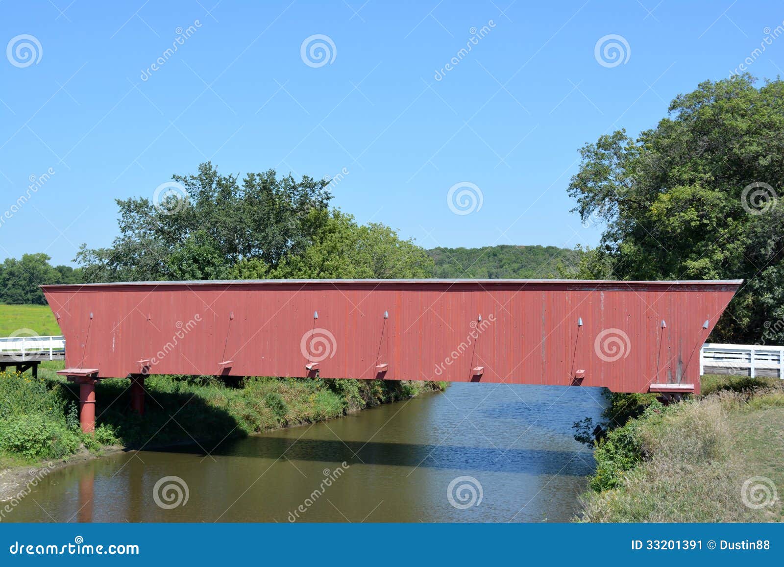 Covered Bridge in Madison County Iowa Stock Image - Image of covered ...