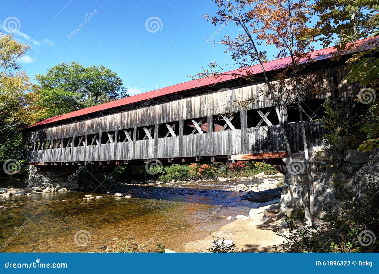 Covered Bridge, New England Stock Photo - Image of covered, bridge ...