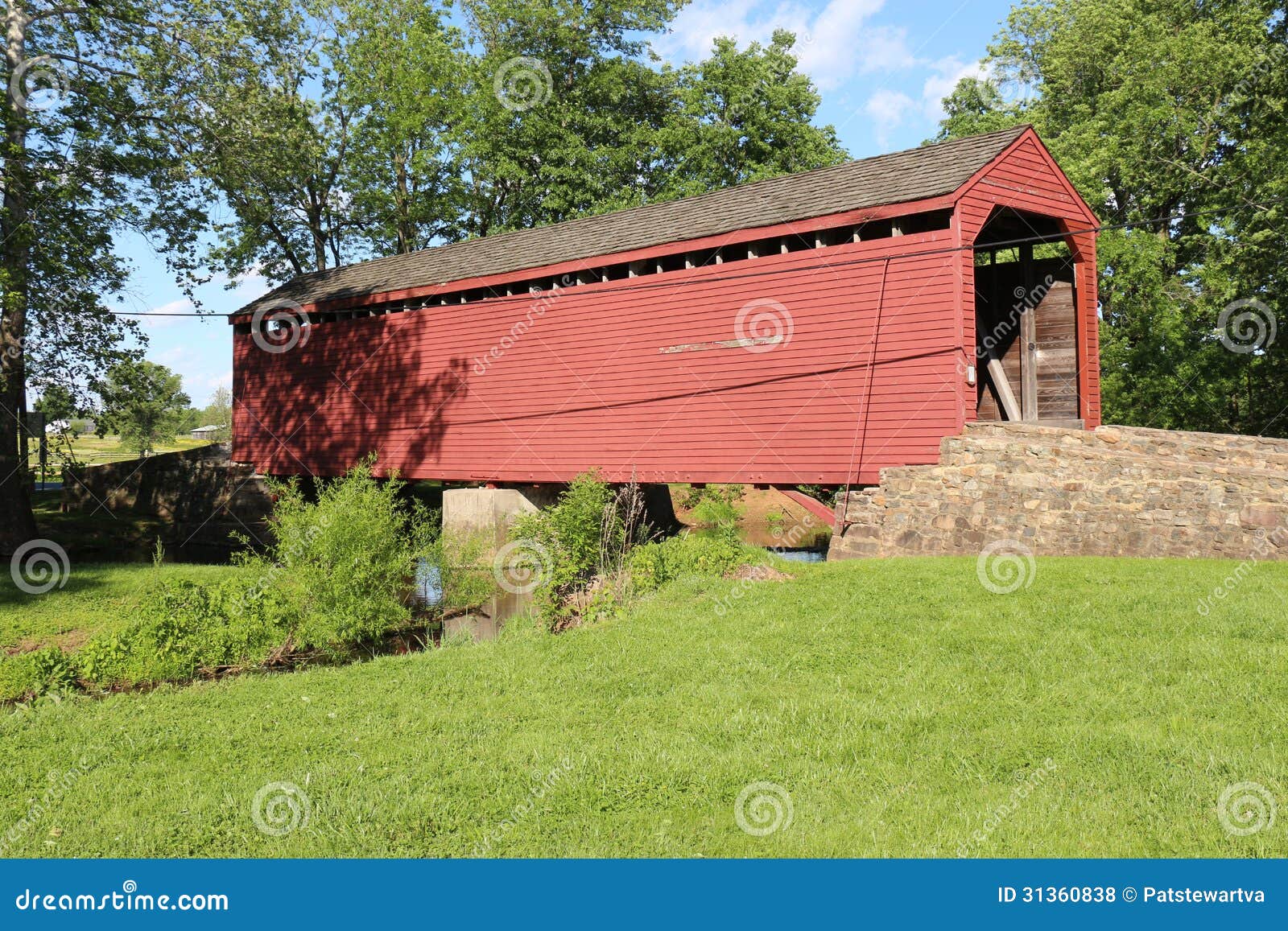 Covered Bridge 25 stock photo. Image of bridge, frederick - 31360838