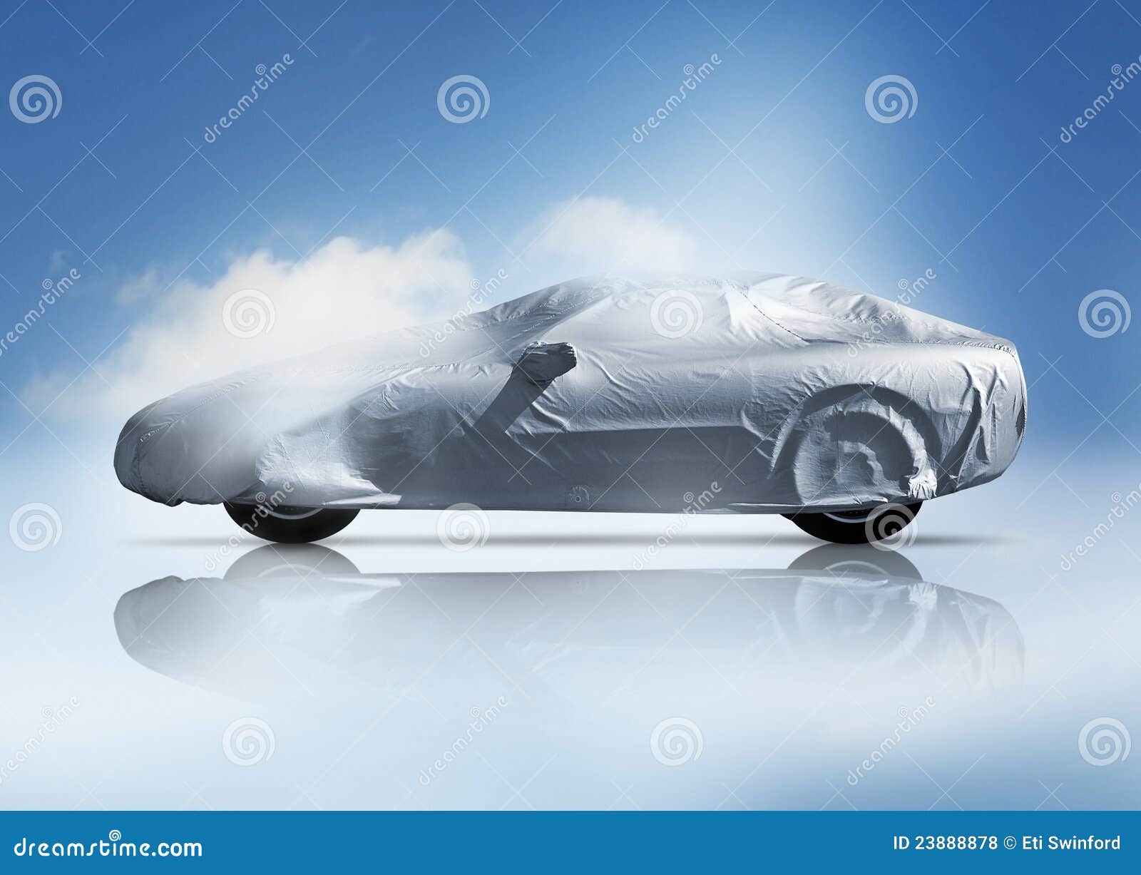Covered car stock photo. Image of shield, auto, unknown - 23888878
