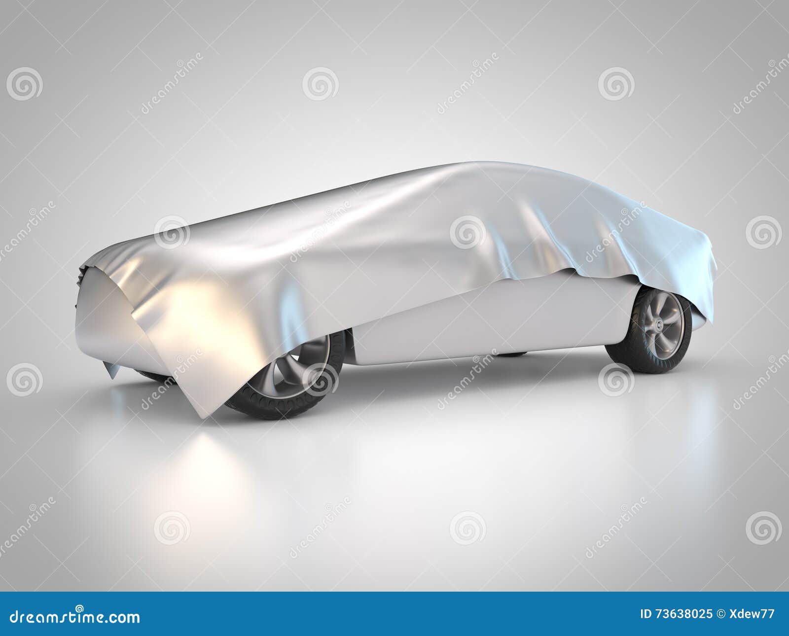 Covered car stock illustration. Illustration of coverage - 73638025