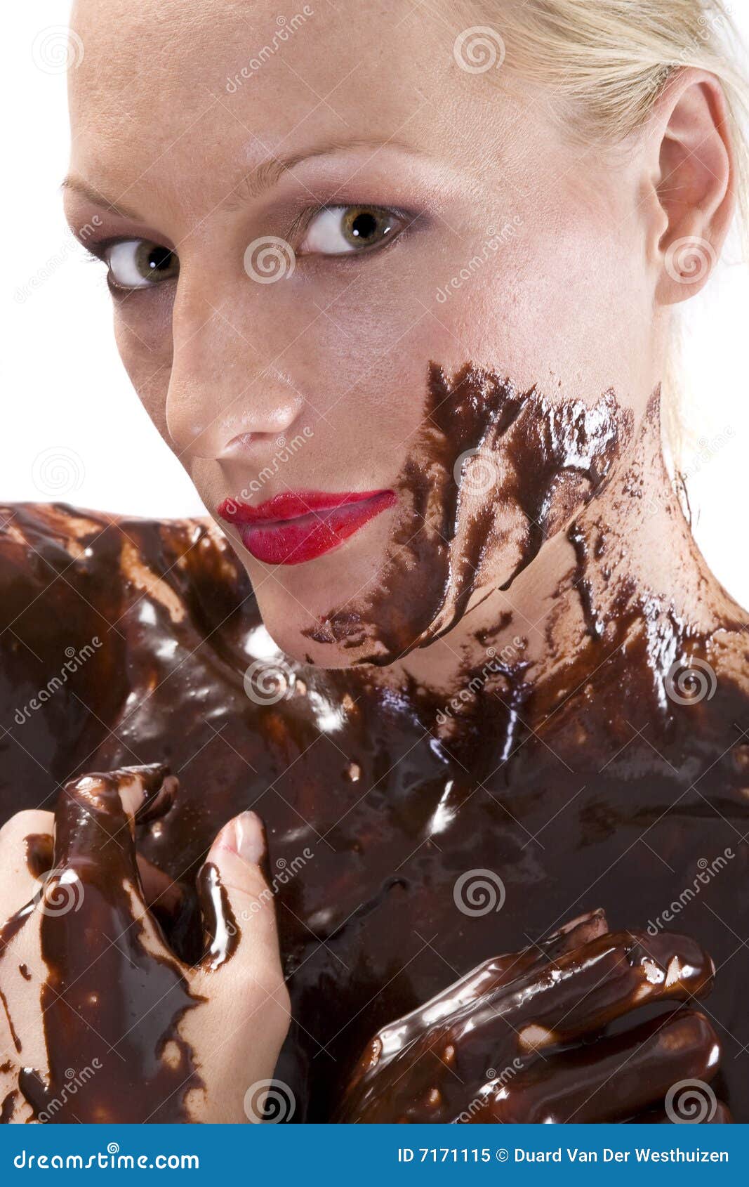 Covered in choclate stock image. Image of beautiful, sweet - 7171115