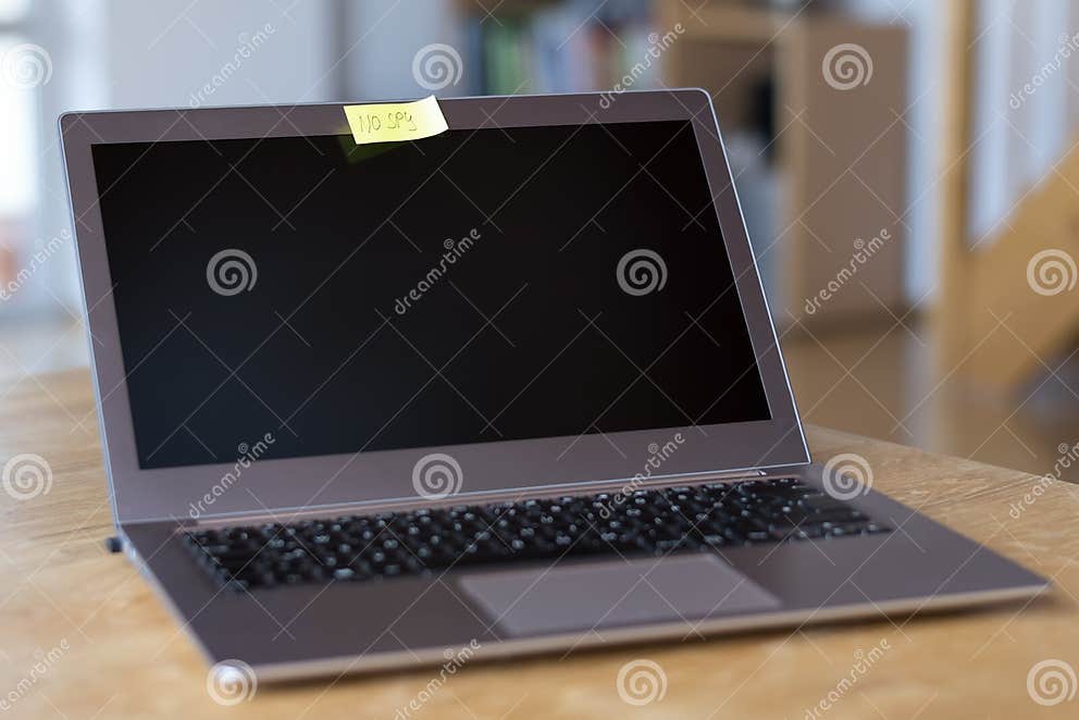 Covered Computer Camera Lens Stock Photo - Image of internet, close ...