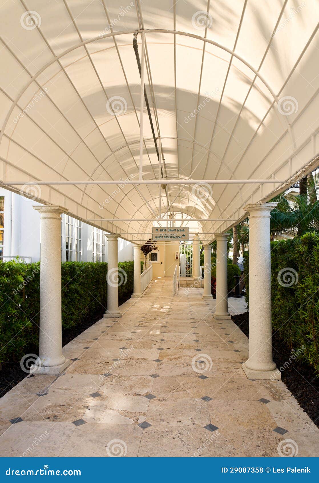 Covered corridor stock photo. Image of pillar, covered - 29087358