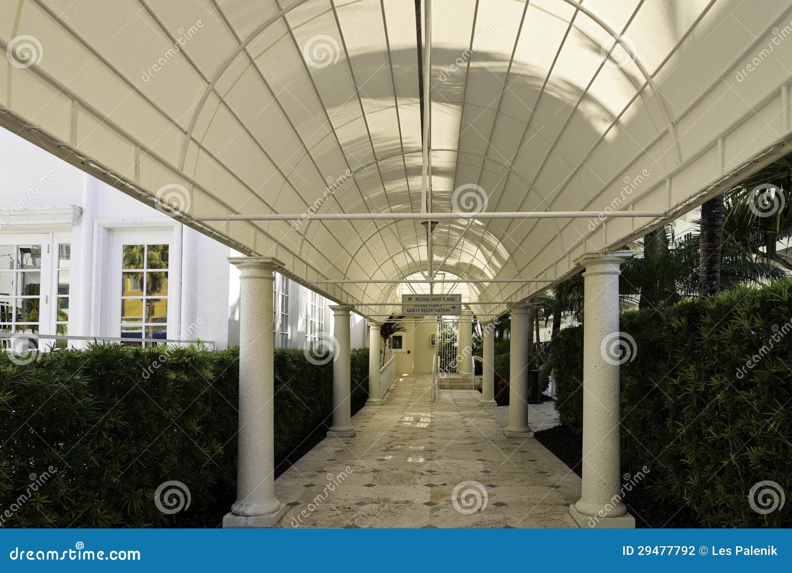 Covered corridor stock photo. Image of building, walkway - 29477792