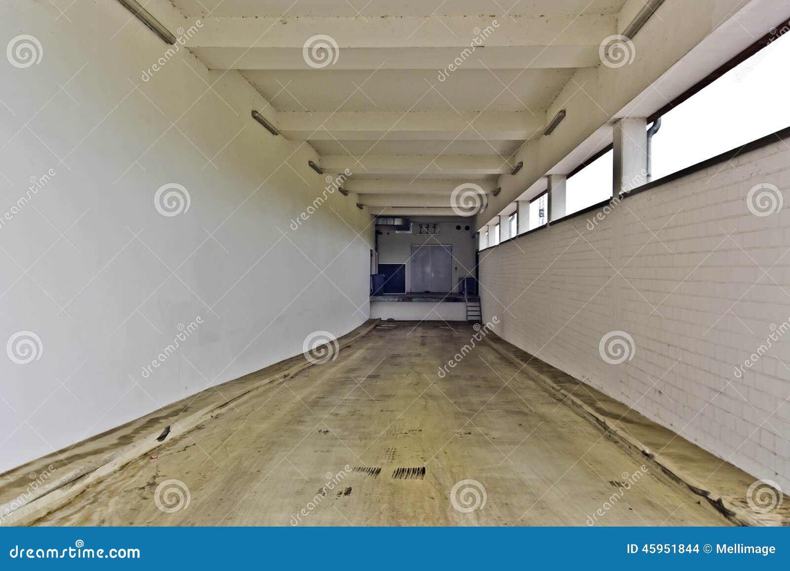 Covered loading ramp stock photo. Image of architecture - 45951844