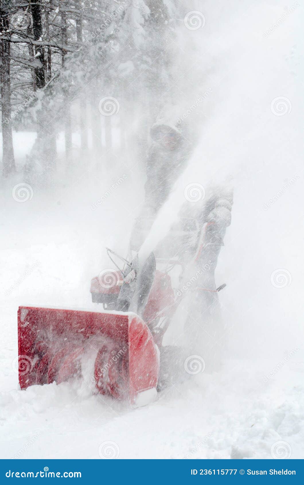 Outdoor Worker Covered in Snow Stock Image - Image of frost, polar ...