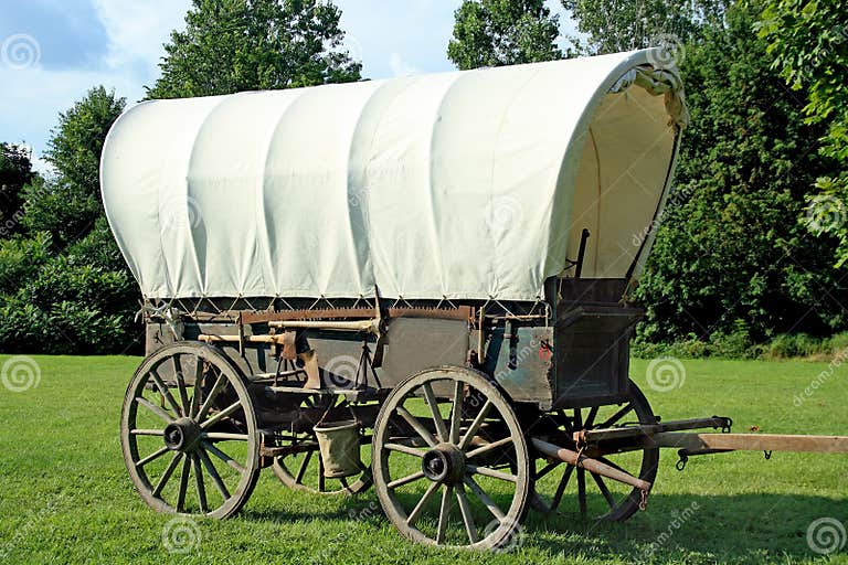 Covered Wagon stock photo. Image of rustic, outdoors - 23192574