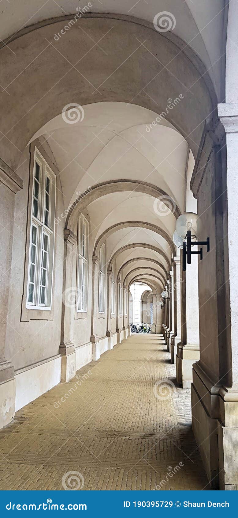 Arches Over a Covered Walkway Stock Image - Image of arch, supported ...